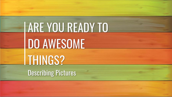 PET Describing Pictures | Genially