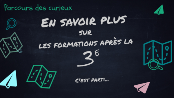 Parcours intermédiare : En savoir plus sur les formations après la 3e | Genially
