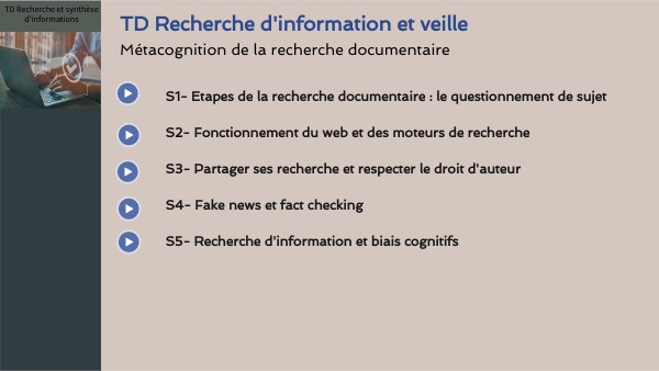 TD-recherche d'info & veille | Genially