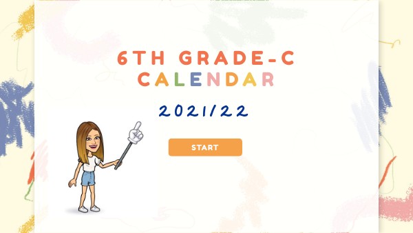 Rocío- SCHOOL CALENDAR 21/22 | Genially
