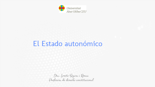 OTE T1 El Estado autonómico | Genially