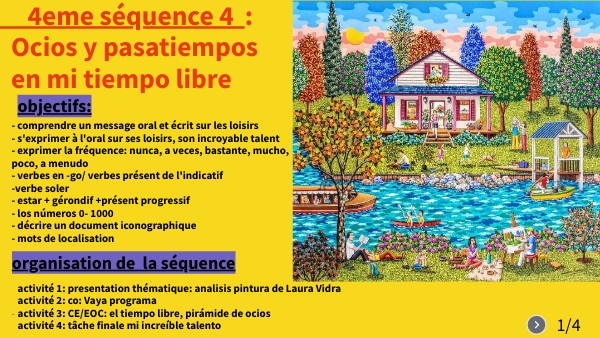 2022/2023 4eme séquence 4: mi increíble talento | Genially