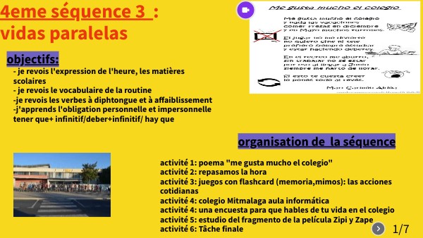 2023/2024 4eme séquence 3: vidas paralelas | Genially