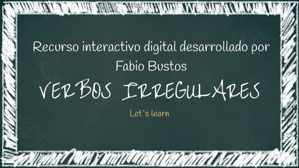 Verbos Irregulares por Fabio Bustos
