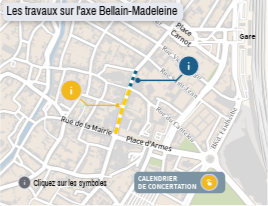 Douai carte travaux Bellain-Madeleine | Genially