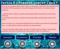 Principe pomper l'eau