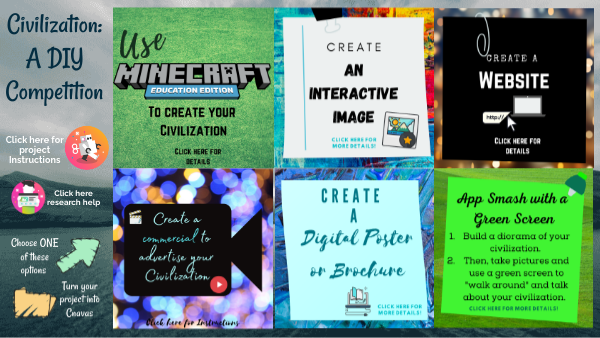 World History: Ancient Civilizations Choice Board | Genially