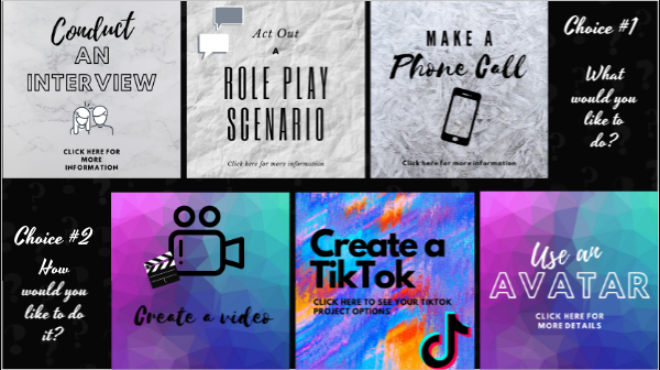 Bell Choice Board | Genially