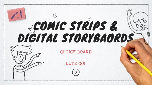 Comic Strip Choice Board | Genially