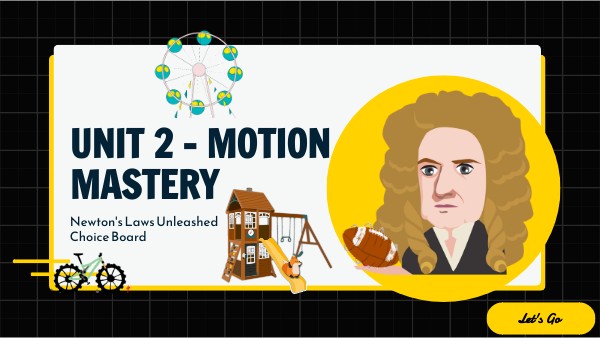 Physics - Unit 2 Choiceboard - Motion Mastery | Genially