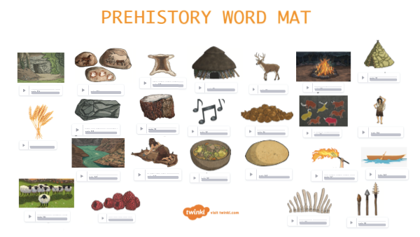 PREHISTORY WORD MAT | Genially
