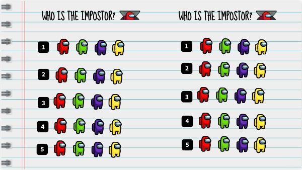 Plantilla who's the impostor?