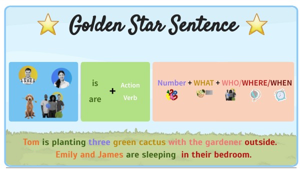 4th grade GOLDEN STAR sentences | Genially