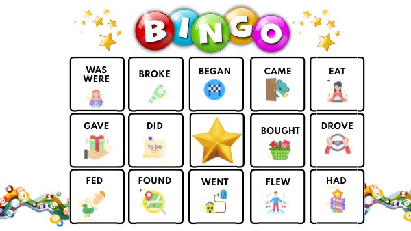 IRREGULAR VERBS BINGO | Genially