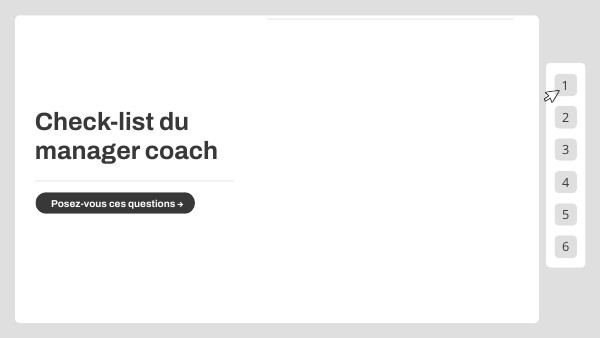 Check-list du manager coach | Genially