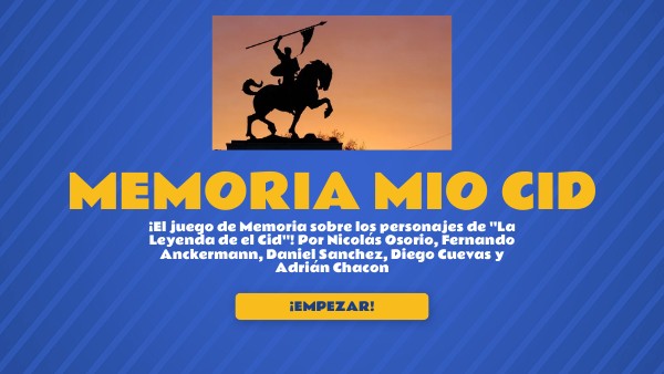 Juego de Memoria de el Cid | Genially