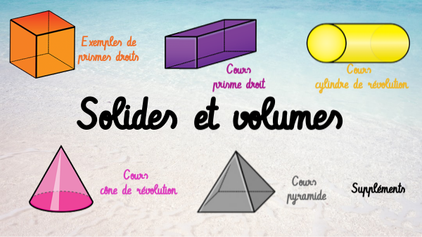 4 Solides et volumes