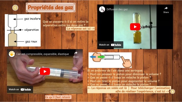 Propriétés des gaz | Genially