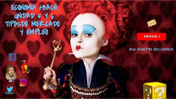 UD 5 y 6 - TIPOS DE MERCADO Y EMPLEO - Eco 1º Bach - La reina de cores | Genially