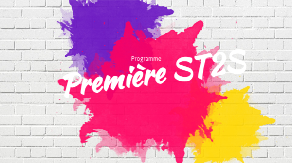 Présentation programme 1ère ST2S | Genially