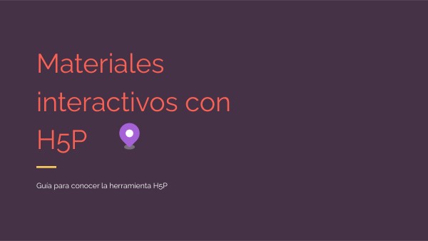 Presentación H5P | Genially