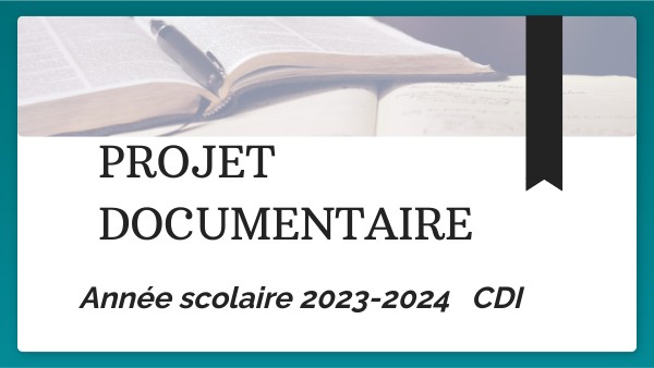 projet documentaire | Genially