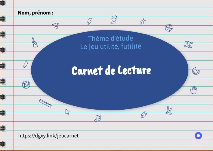 carnet de lecture le jeu | Genially