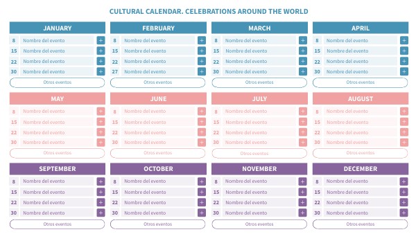 CULTURAL CALENDAR | Genially