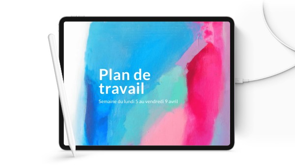 Plan de travail 6E semaine 2