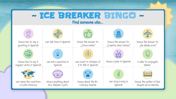 ICEBREAKER BINGO