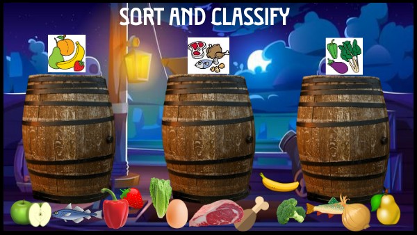 SORT AND CLASSIFY FOOD