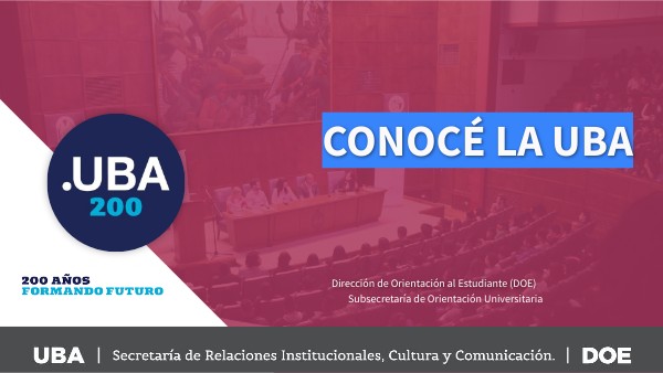 Conoce la UBA- Taller virtual | Genially