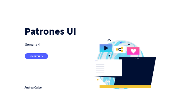 Lección 4 - Patrones UI | Genially