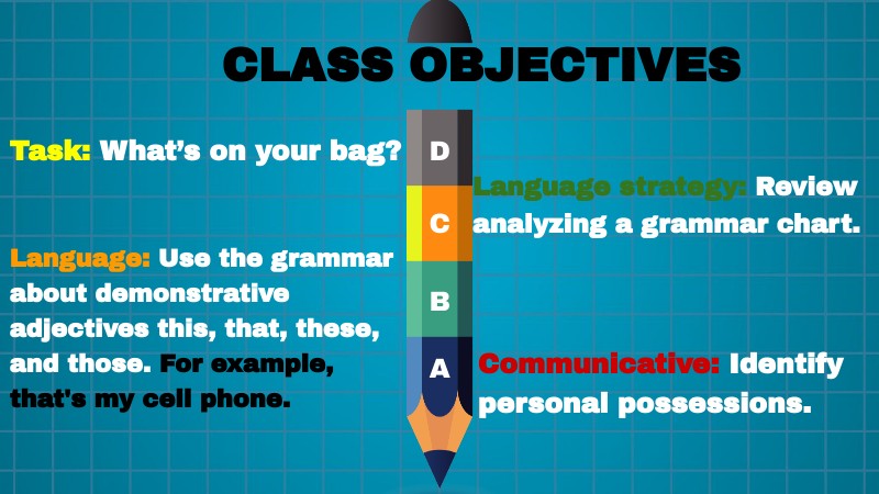 T1: Identify personal possessions (N.F.) | Genially