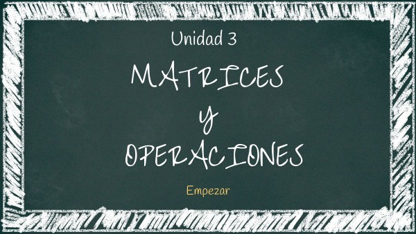 Operaciones con matrices