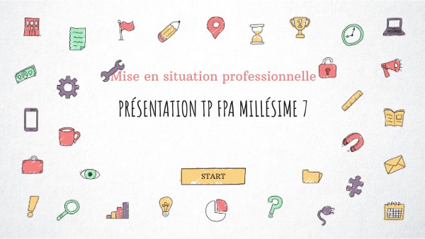 Présentation Mise en situation professionnelle FPA | Genially