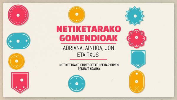 netiketarako gomendioak | Genially