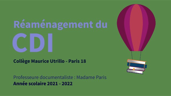 Copie - Réaménagement du CDI | Genially