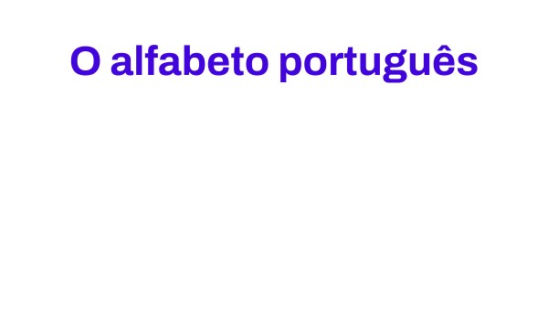 Sons do Português | Genially