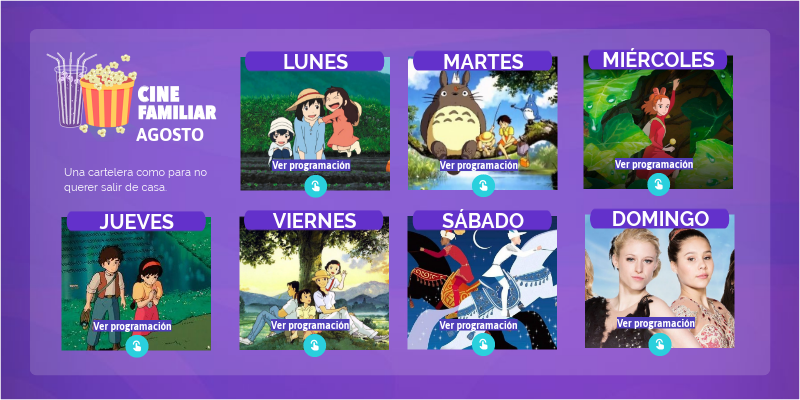 Cartelera agosto | Genially