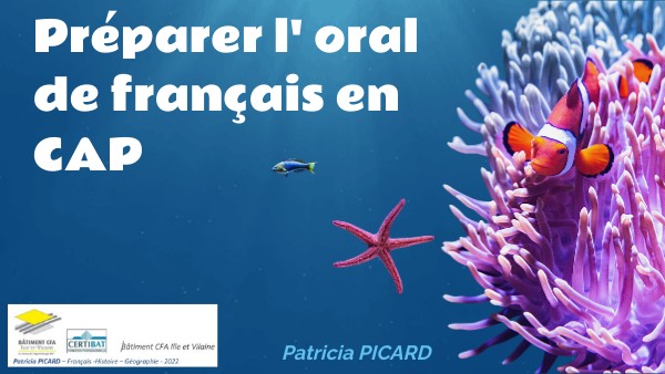 Oral français CAP | Genially