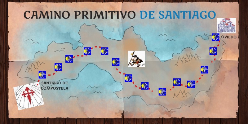 Copia - MAPA CAMINO PRIMITIVO DE SANTIAGO