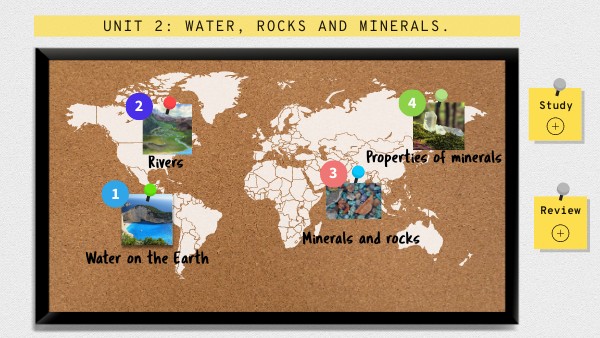 uni 2: water, rocks and minerals | Genially