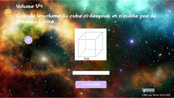 Volume cube pavé droit