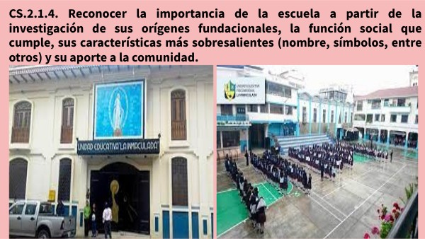 CS.2.1.4. Importancia de la escuela