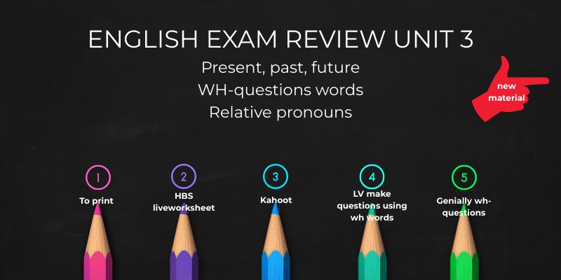 ENGLISH EXAM REVIEW UNIT 3-4