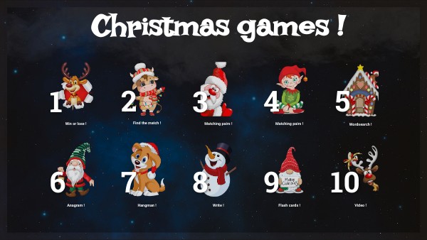Christmas games | Genially