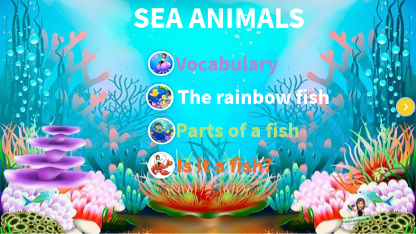 Sea Animals Unit 4 Science 1º | Genially