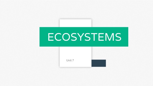 Ecosystems