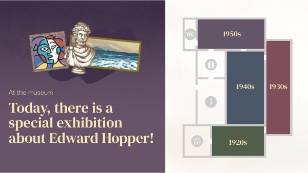 Hopper Exhibition | Genially